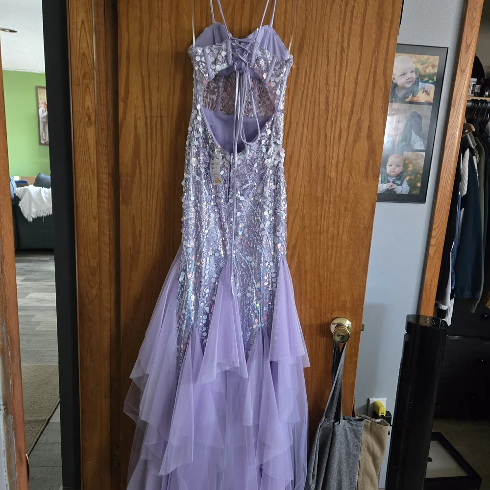 Tigerlily | Dresses | Tigerlily Iridescent Sequin Prom Dress In ...